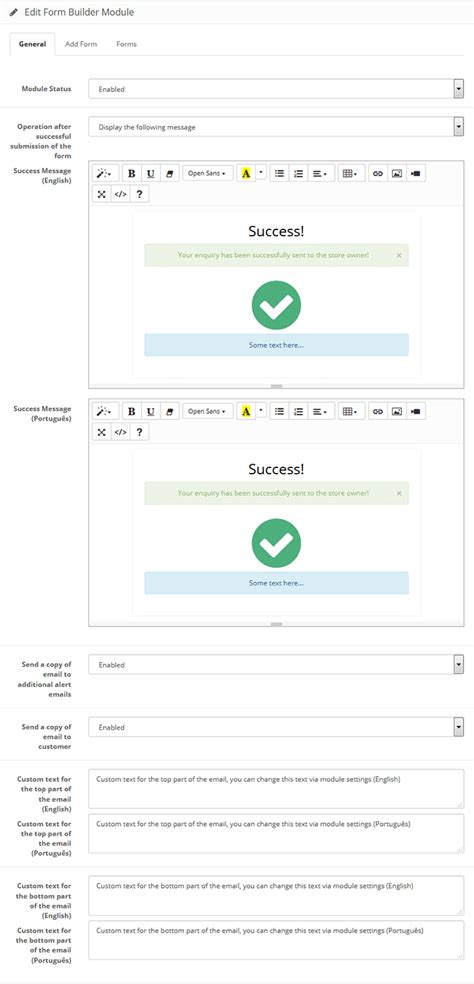 OpenCart Drag And Drop Form Builder