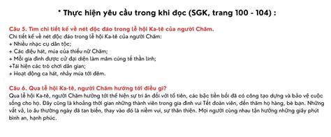 Lễ hội dân gian đặc sắc của dân tộc Chăm ở Ninh Thuận soạn lễ hội dân gian đặc sắc soạn bài