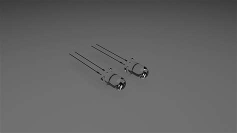 Light Emitting Diode With Illuminating Animation 3d Model Animated