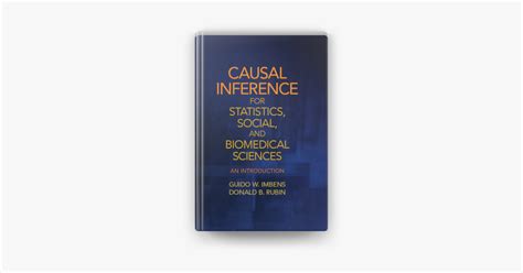 ‎causal Inference For Statistics Social And Biomedical Sciences On