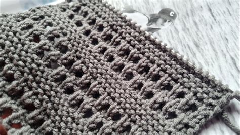 Фактурный секционный узор спицами🧶 ️knitting Pattern Pattern