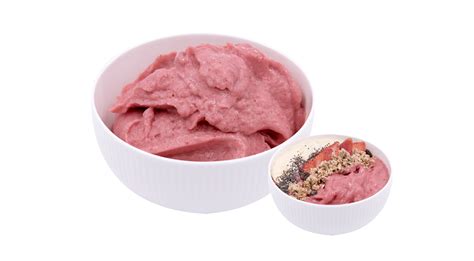 Smoothie Bowl Fresa Plátano Fruta Natural Congelada