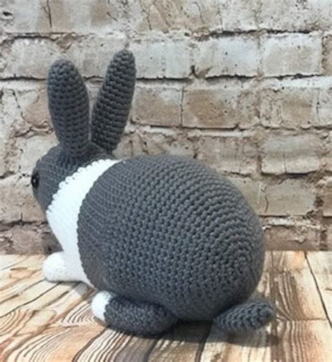 Crochet Dutch Rabbit Animal Toy Handmade T Etsy
