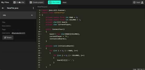 Kamakshi B On Linkedin Internship Java Gamedevelopment Connectfour Coding