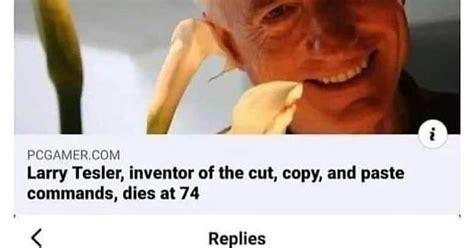 Larry Tesler Inventor Of The Cut Copy And Paste Commands Dies At 74