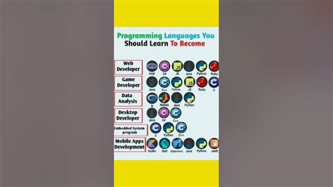 Programming Languages You Should Learn To Becomeinformationtech Viralnow Viralvideo