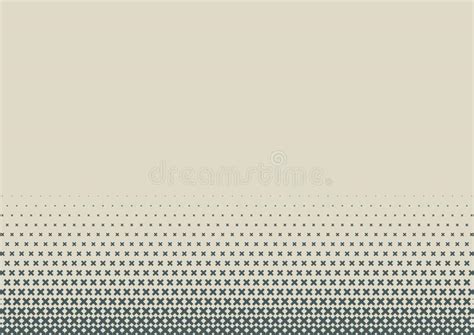 2d Geometric Two Colors Triangle Halftone Pattern Stock Vector