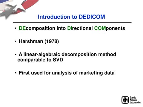 Ppt Using Dedicom For Completely Unsupervised Part Of Speech Tagging