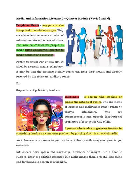 Mil Week 5 6 Module 1st Quarter Pdf Hashtag Blog