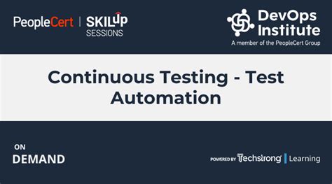 Webinar Continuous Testing Test Automation Namemea By Techstrong