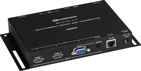 Crestron Hd Tx 301 C E Dm Lite® Transmitter And 3x1 Auto Switcher For