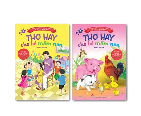 Combo Thơ hay cho bé mầm non 2 quyển Nhà xuất bản Kim Đồng