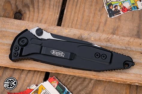 Microtech Socom Elite Manual Folding Knife Blue Gray Fordite Inlays 4