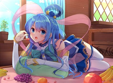 Anime Blue Eyes Blue Hair Konosuba Gods Blessing On This Wonderful World Hd Wallpaper