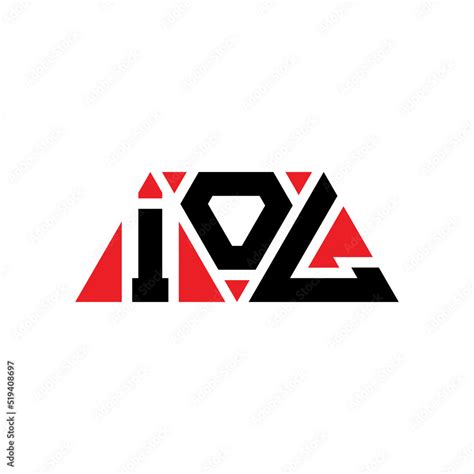Iol Triangle Letter Logo Design With Triangle Shape Iol Triangle Logo