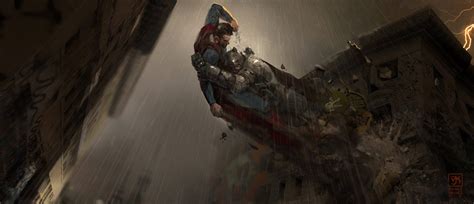 Batman V Superman Dawn Of Justice Concept Art By Vance Kovacs