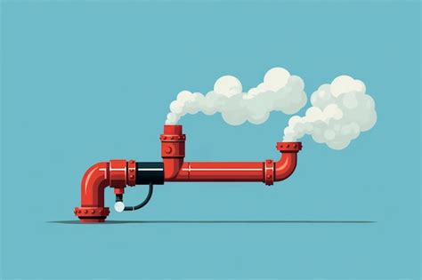 Fume De Dessin Animé Avec Des Pipes Photo Gratuite