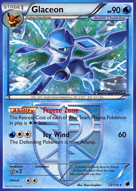 Glaceon Plasma Freeze Pokemon Card Review Primetimepokemons Blog