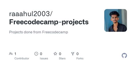 GitHub Raaahul Freecodecamp Projects Projects Done From Freecodecamp