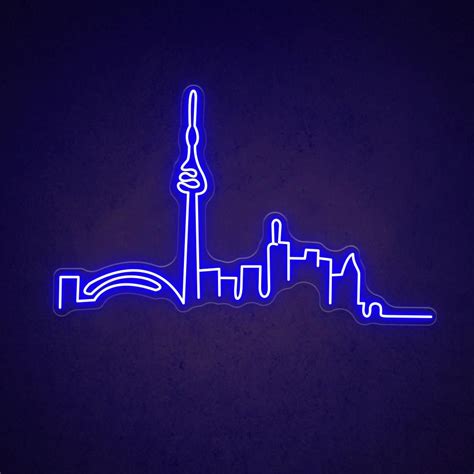 Toronto City Skyline Led Neon Sign Green 30185in 76247cm
