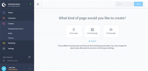how to create a custom home page in shopware 6 shopware home page