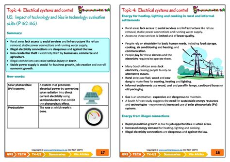 Grade 8 Technology TECH Summaries Term 4 Via Afrika