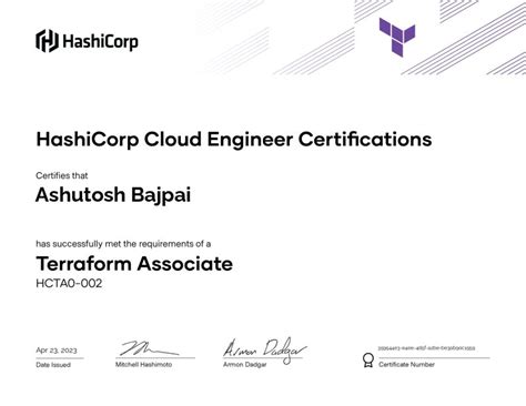 Ashutosh Bajpai On Linkedin Terraformcertified Terraform Hashicorp