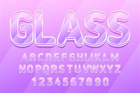 Decorative Glass Editable Text Effect Vector Design 24681703 Vector Art