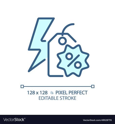 2d Customizable Simple Thin Linear Blue Flash Vector Image