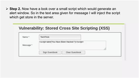 Stored Xss In Dvwa Ppt