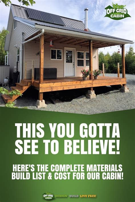 The Off Grid Cabin Materials Build List And Cost The Off Grid Cabin