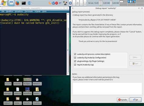 audacity doesn t start i need some help gnu linux audacity forum