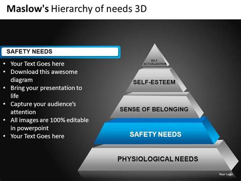 maslows hierarchy 3d powerpoint presentation slides db powerpoint