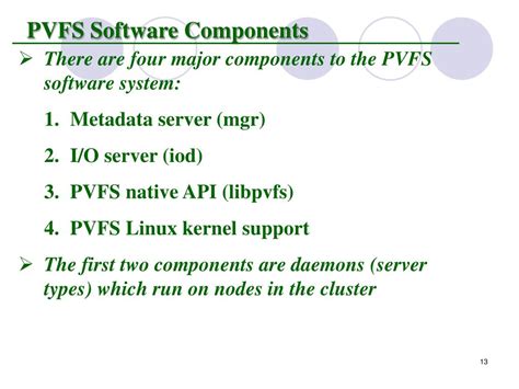Ppt A Look At Pvfs A Parallel File System For Linux Powerpoint