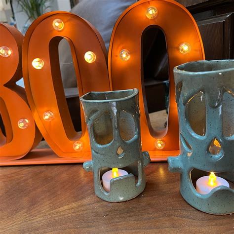 Free Shipping Frankenstein Luminary Halloween Decor Candle Holder Fall