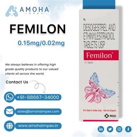 Desogestrel And Ethinyl Estradiol Tablets Usp Femilon Tablet