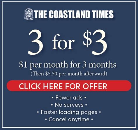 Holiday Subscription Offer The Coastland Times The Coastland Times