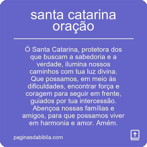Santa Catarina Oração