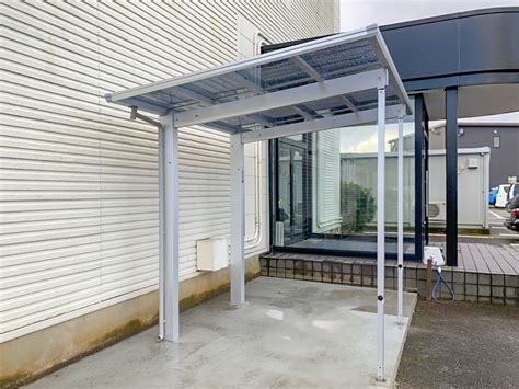 射水市 サイクルポート新設工事施工事例仕様サイクルポートYKK AP エフルージュミニFIRST50 W2900D2100富山県