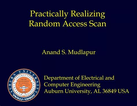 Ppt Practically Realizing Random Access Scan Powerpoint Presentation Id9640522
