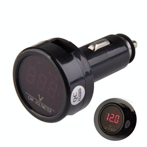 Digital Led Car Voltmeter Auto Battery Voltage Gauge Meter Cigarette