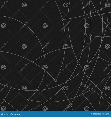 Geometric Vector Pattern Curves And Circles Stock Vector Illustration Of Linear Modern