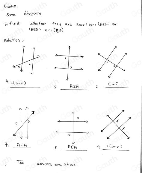 Solved Ii Decide Whether The Angles Are Corresponding Corr