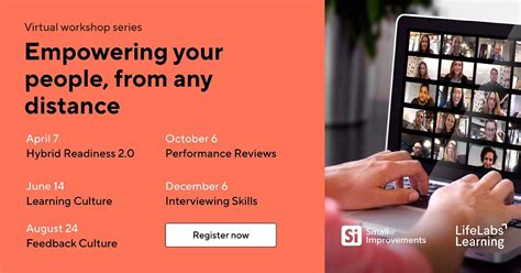 Small Improvements On Linkedin Announcing Our Workshops With Lifelabs Learning For People Pros