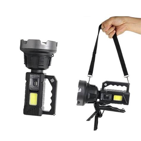 Ripley Linterna Luz Led Cob 100 Watt Exteriores Recargable