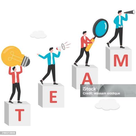 팀워크의 개념 팀 그룹 구성원이 인간 피라미드를 쌓아 계단을 올리는 것 개념에 대한 스톡 벡터 아트 및 기타 이미지 개념 개발 경영자 Istock