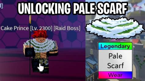 Unlocking Pale Scarf In Blox Fruits Best Acsessory In The Game Roblox Youtube