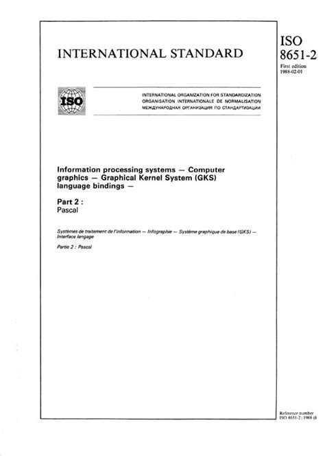 ISO 8651 2 1988 IEC Standards VDE Publishing House