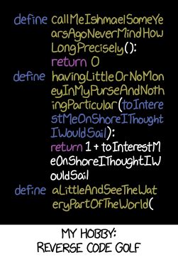 1960 Code Golf Explain Xkcd