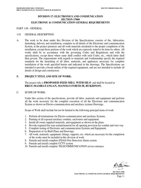 General Requirments Pdf Specification Technical Standard Indemnity